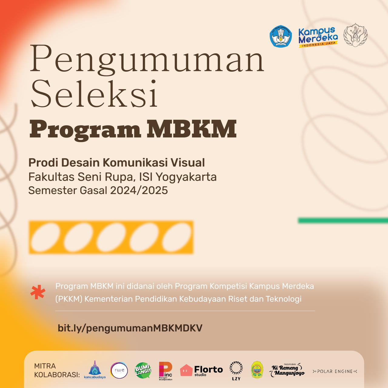 PRODI DKV FSR ISI YOGYAKARTA UMUMKAN HASIL SELEKSI MBKM 2024 – Fakultas Seni Rupa dan Desain ...